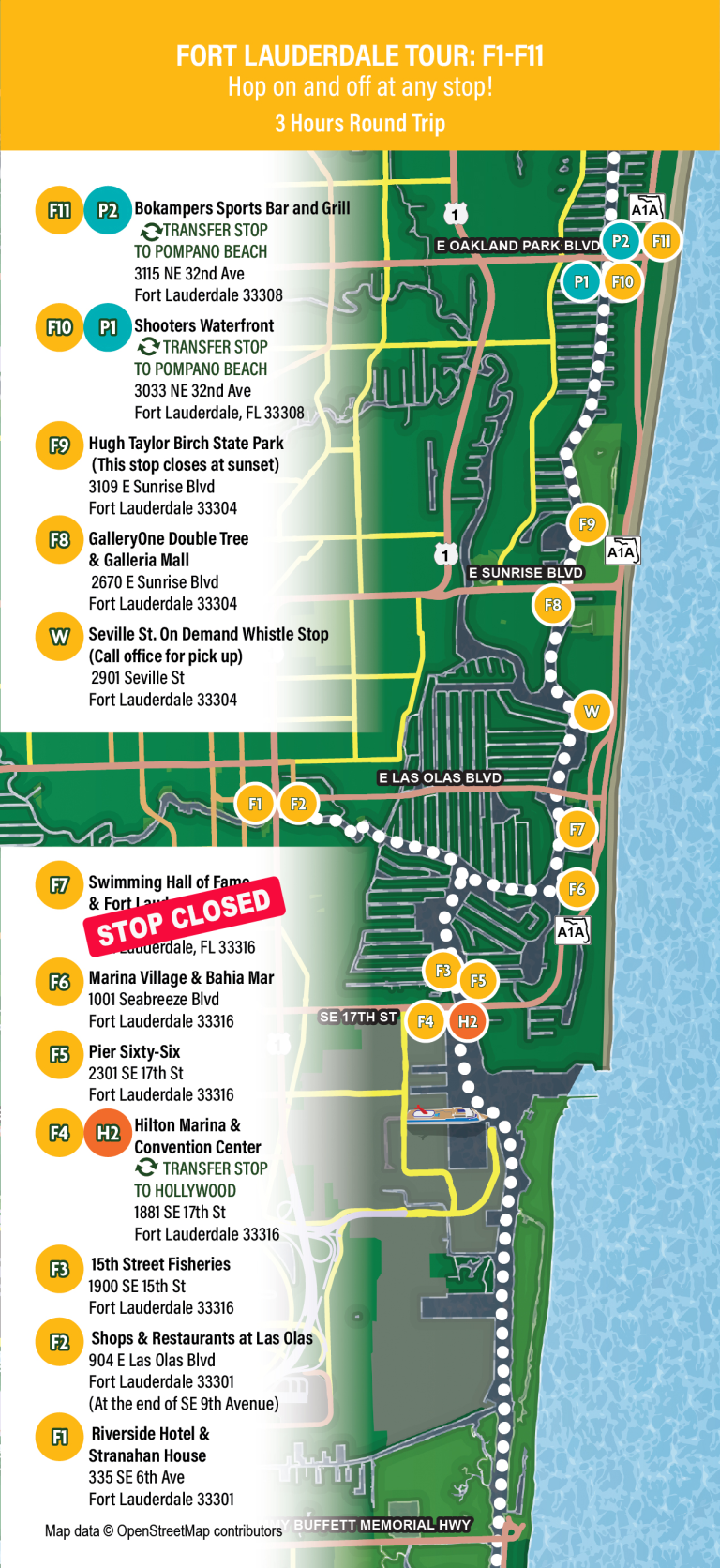 Route Map – Water Taxi